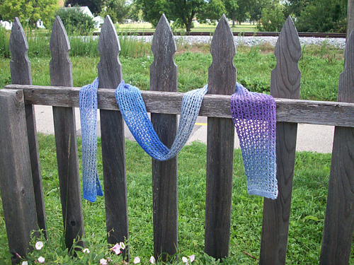 Ravelry: Rainbow Phoenix Scarf pattern by Lauren Strauss