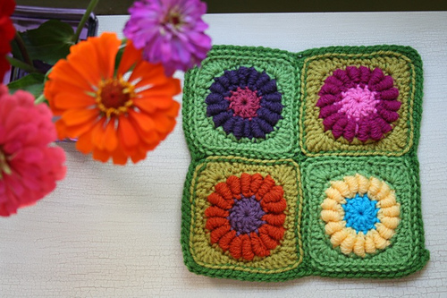 Ravelry: Bullion Window Block pattern by Donna Kay Lacey