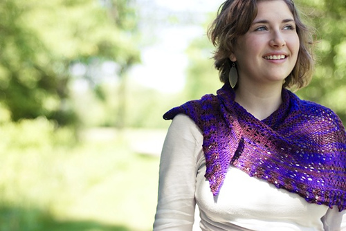 Ravelry: August Pansy Shawl pattern by Michelle Miller