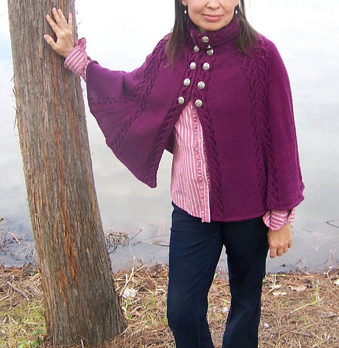 Ravelry: Burnham Wood Capelet pattern by Rosemary (Romi) Hill