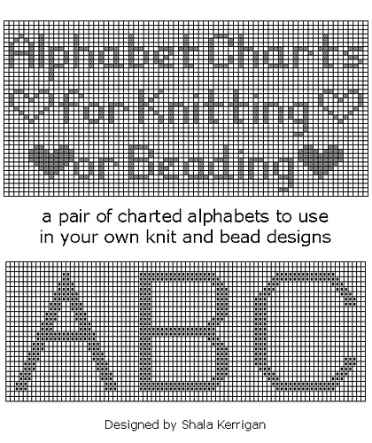 Ravelry: Alphabets for Knitting or Beading pattern by Shala