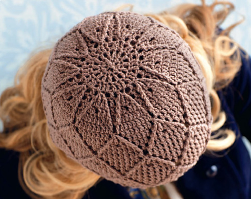 Ravelry: Diamonds and Lace Hat pattern by Linda Permann
