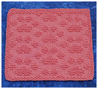Ravelry: Quilted Paw Prints Dishcloth pattern by Rachel van Schie