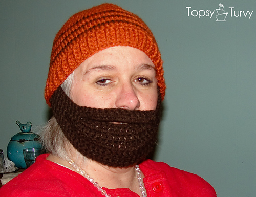 Ravelry: bearded beanie pattern by Ashlee Prisbrey