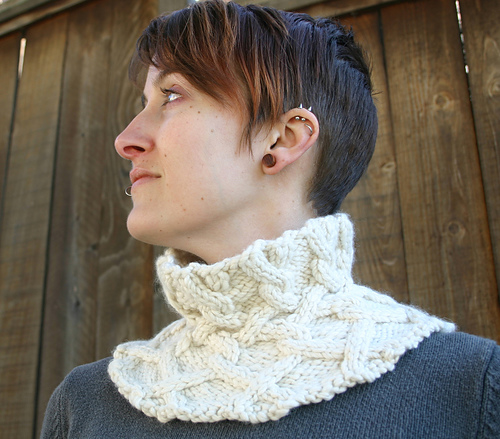 Ravelry: Entwined Cables Collar pattern by Kira Dulaney