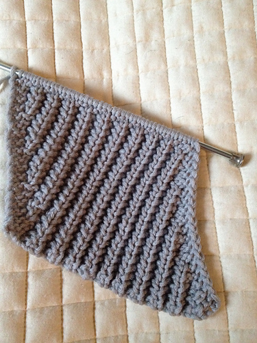 Ravelry: Diagonal Mistake Rib Scarf pattern by Heidi Marie Robinson