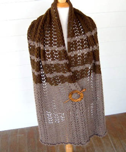Ravelry: Chevron Lace Alpaca Shawl pattern by ColorfulStitches Designs