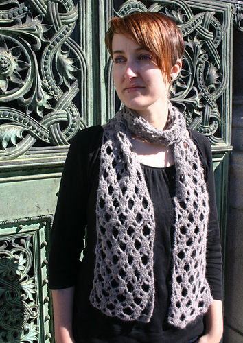 Ravelry: Negative Space Scarf & Wrap pattern by Kira Dulaney