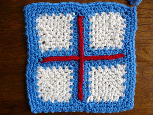 Ravelry: kokkole's Flag Squares for Knit-A-Square