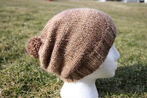 Ravelry: slouchy-pom hat pattern by Breean Elyse Miller