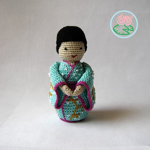 Ravelry: Amigurumi Geisha, Kokeshi - Japanese Doll pattern by Tamara ...