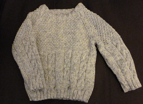 Ravelry: Cabled Sweater with Round or V Neck pattern by Sirdar
