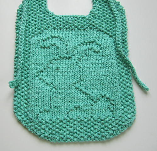 Ravelry: Bunny Tail Bib pattern by Elaine Fitzpatrick