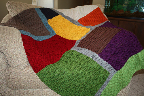 Ravelry: Landscape Throw #L0610 pattern by Lion Brand Yarn