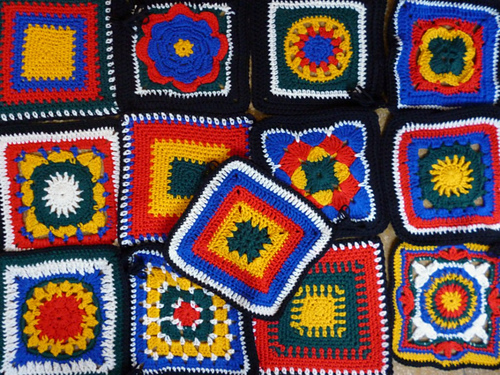 Ravelry: kokkole's Flag Squares for Knit-A-Square