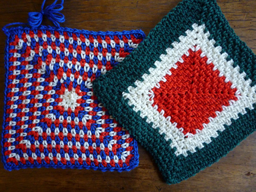 Ravelry: kokkole's Flag Squares for Knit-A-Square