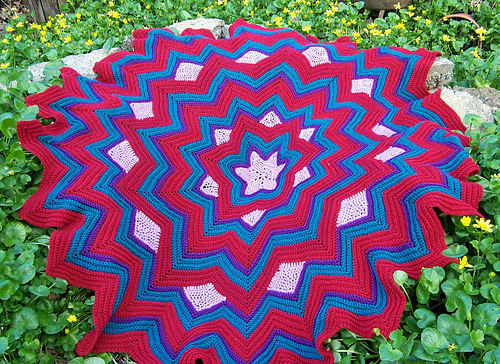 Ravelry: Six-Pointed Star Afghan pattern by Sandra Jean Smith
