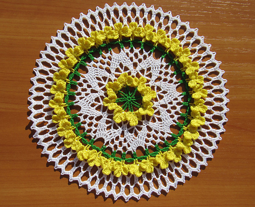 Ravelry: The Yellow Bud Ruffle pattern by American Thread Company