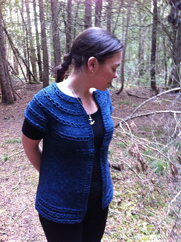 Ravelry: Grommet Eyelet Ridge Cardi Vest pattern by Ash Kearns