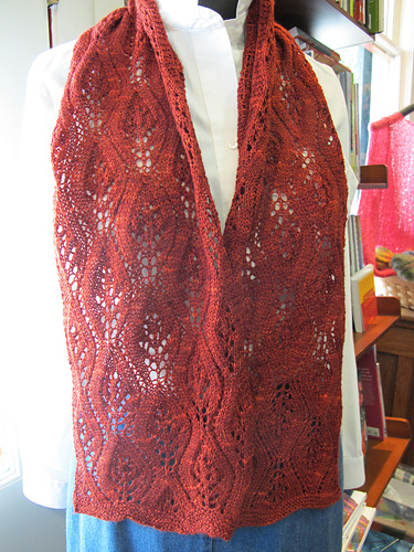 Ravelry: Ogee Lace Scarf pattern by Christine Jacobson