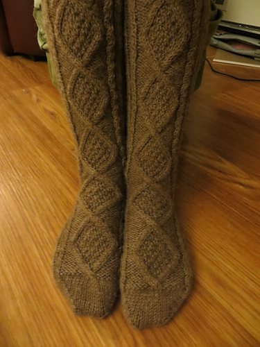 Ravelry: Aran Socks pattern by Madeline Weston