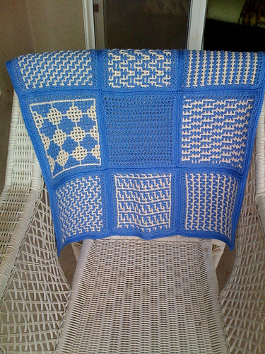 Ravelry: Sampler Baby Mat pattern by Tanis Galik