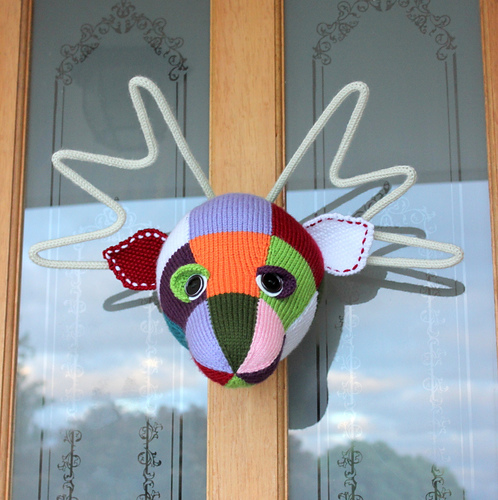 Ravelry: Bucky the Stuffed Moose Head pattern by sharon maher
