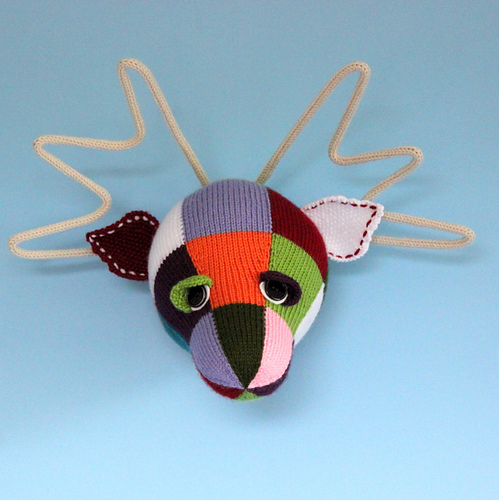 Ravelry: Bucky the Stuffed Moose Head pattern by sharon maher