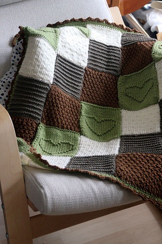 Ravelry: Textured Blocks Baby Blanket pattern by Stephany Lein