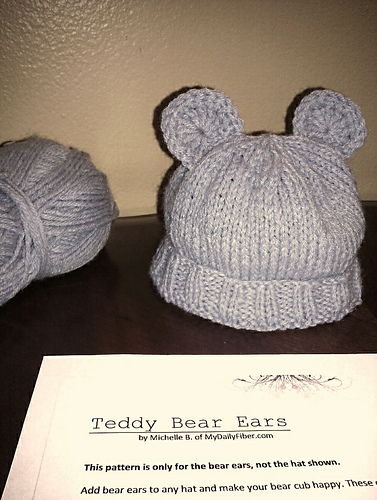 Ravelry: Teddy Bear Ears pattern by Michelle B.