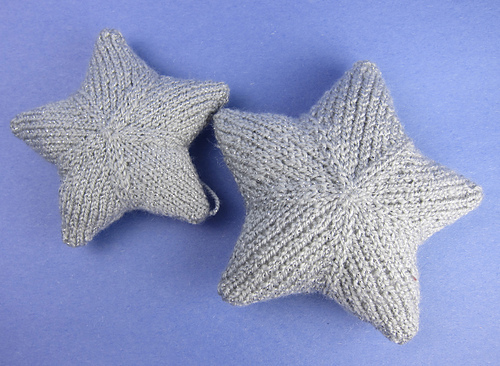 Ravelry: Knit Star Ornaments pattern by Kathy Lewinski