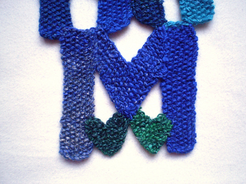 Ravelry: Letter Scarf pattern by Frankie Brown