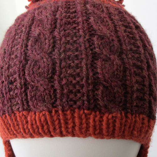Ravelry: Gingerbread Icing Ear Flap Hat pattern by Elizabeth Seidle