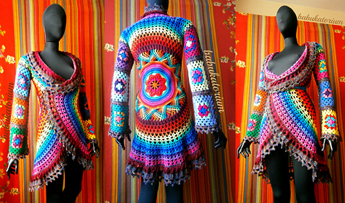 Ravelry: babukatorium's Crochet Coat - Aztec Sun Mandala And Granny ...