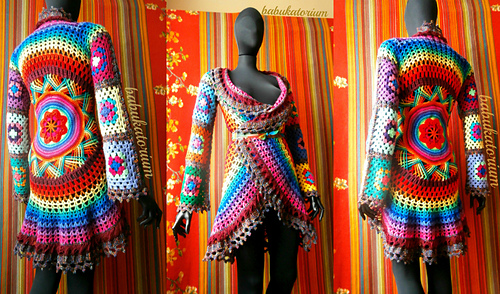 Ravelry: babukatorium's Crochet Coat - Aztec Sun Mandala And Granny ...