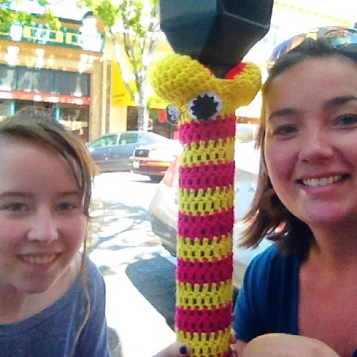 Ravelry: KnitsForLife's Worm Meter Eater Yarn Bomb