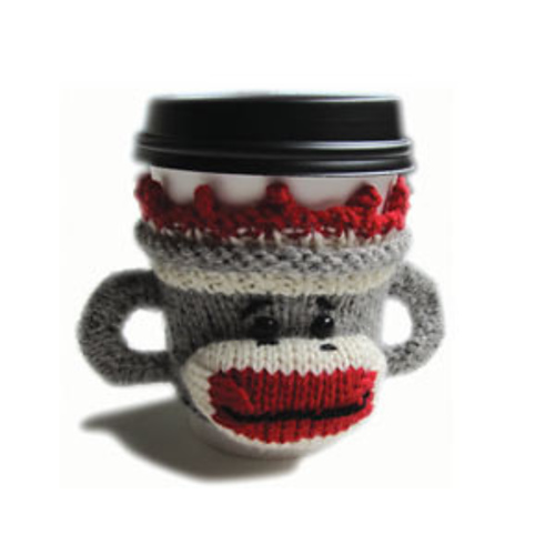 Ravelry: Sock Monkey Cup Sleeve pattern by CiD Hanscom