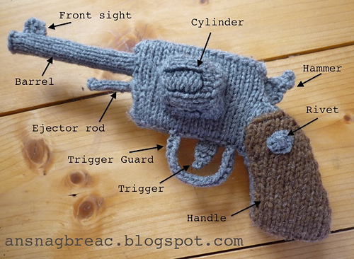 Ravelry: The Knitter's Revolver pattern by Maker Magpie