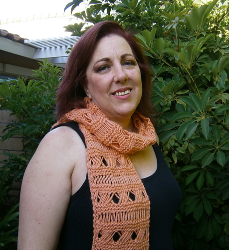 Ravelry: Yarnover Cross Scarf pattern by Rozetti Yarns
