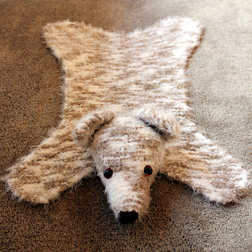 Ravelry: Fuzzy the Small Bearskin Rug pattern by sharon maher