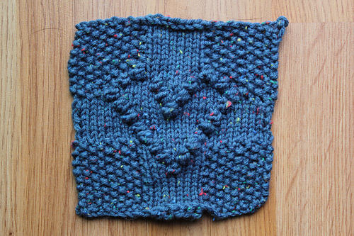 Ravelry: Cross Purposes 6-Inch Square pattern by Linda N