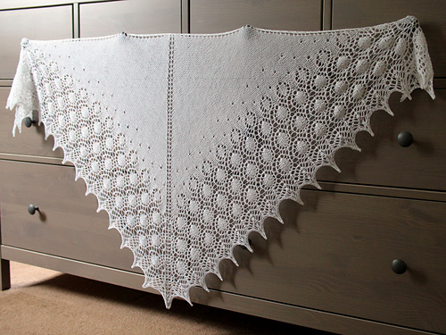 Ravelry: Dew Drops Shawl pattern by Bex Hopkins