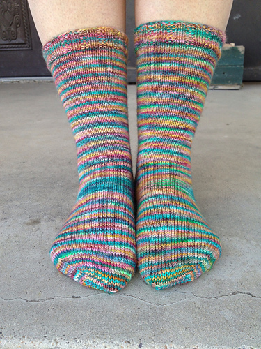 Ravelry: 60 stitch Vanilla Sock pattern by Melanie A. Douglas