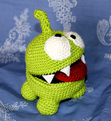 Ravelry: Amigurumi Om Nom - Cut the Rope character pattern by Anto Gal