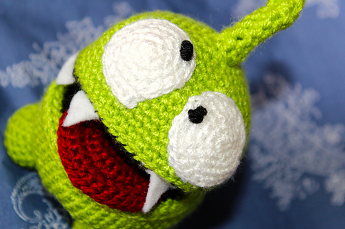 Ravelry: Amigurumi Om Nom - Cut the Rope character pattern by Anto Gal