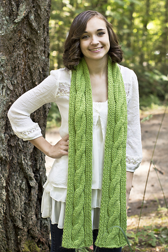 Ravelry: Basic Cabled Scarf pattern by Carly Waterman