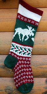 Ravelry: 0 Christmas Stocking Moose pattern by Cindy Steinberg