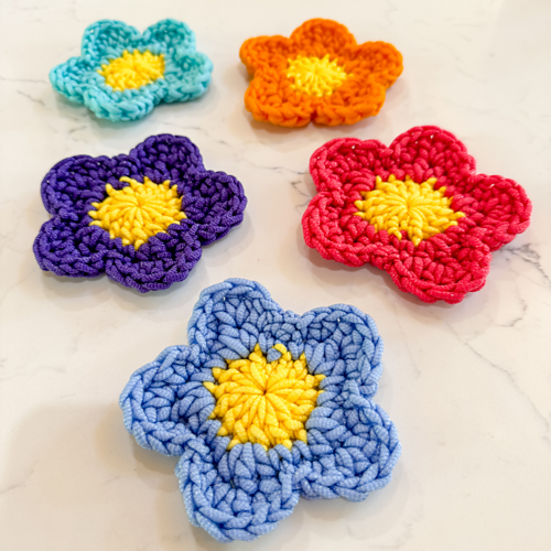 Ravelry: Flower Shaped Scrubbies pattern by Kylee Keller