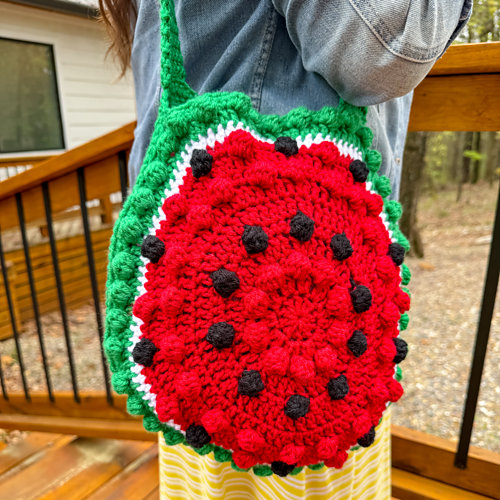 Ravelry: Watermelon Round Bag pattern by Kylee Keller