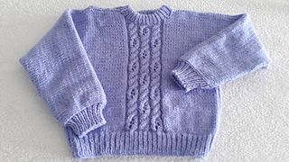 Ravelry: Lilac Haze one piece sweater pattern by Two Stitch Patterns